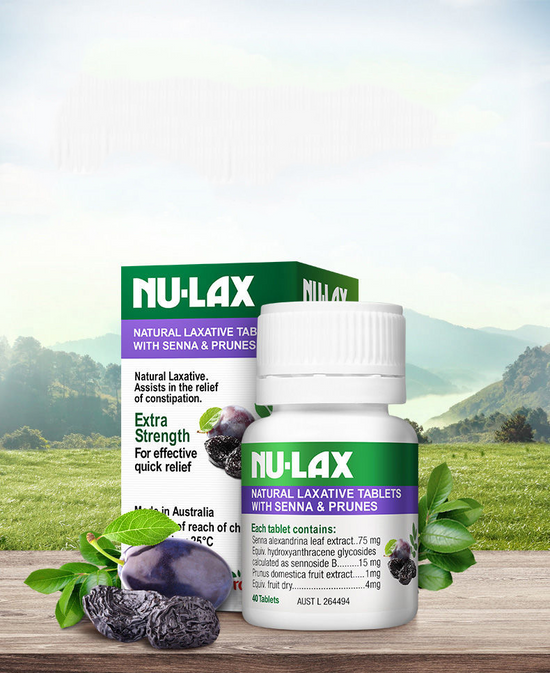 Nu-Lax Natural Laxative Senna & Prune Tablets