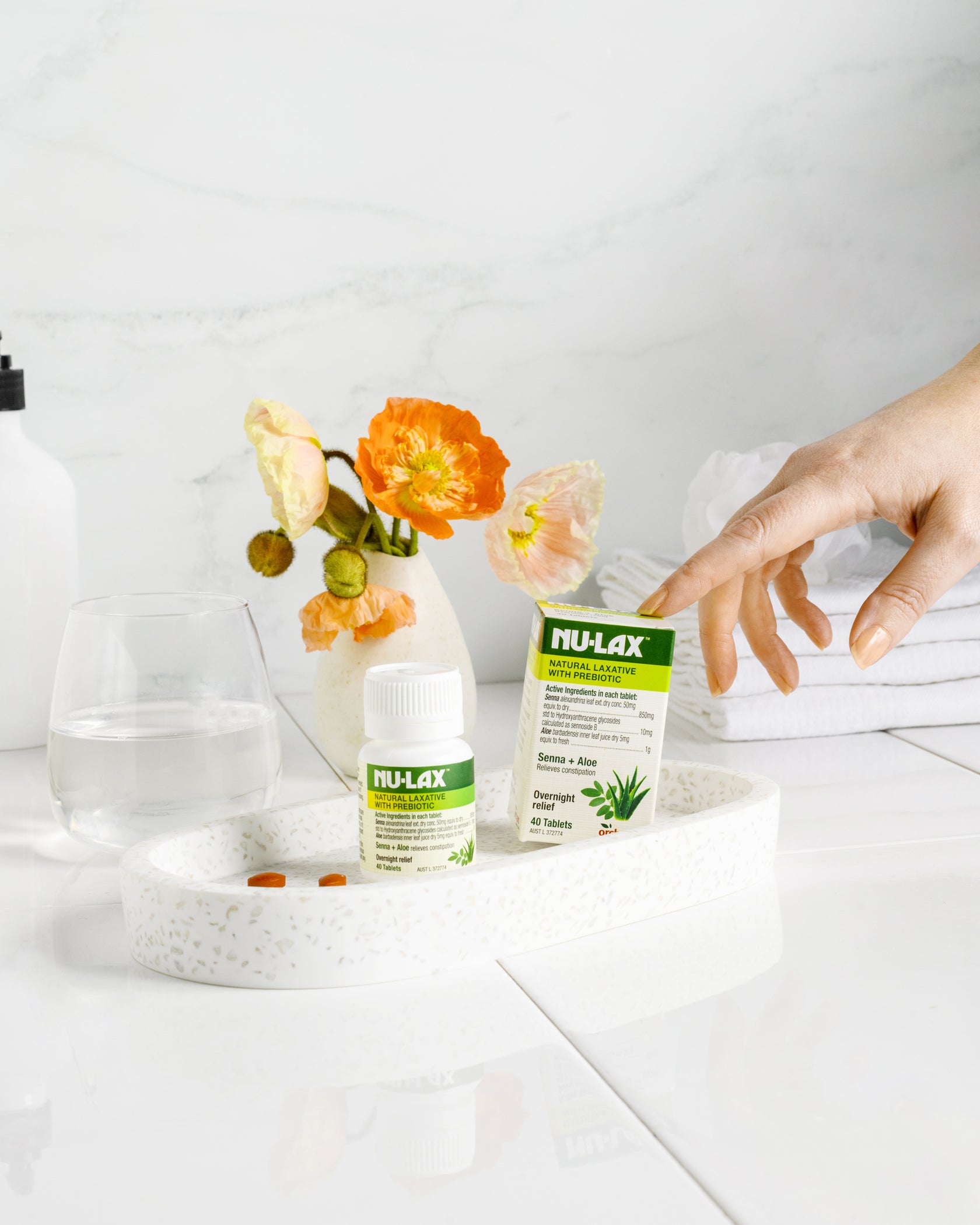 Nu-Lax Natural Laxative with Prebiotic tablets