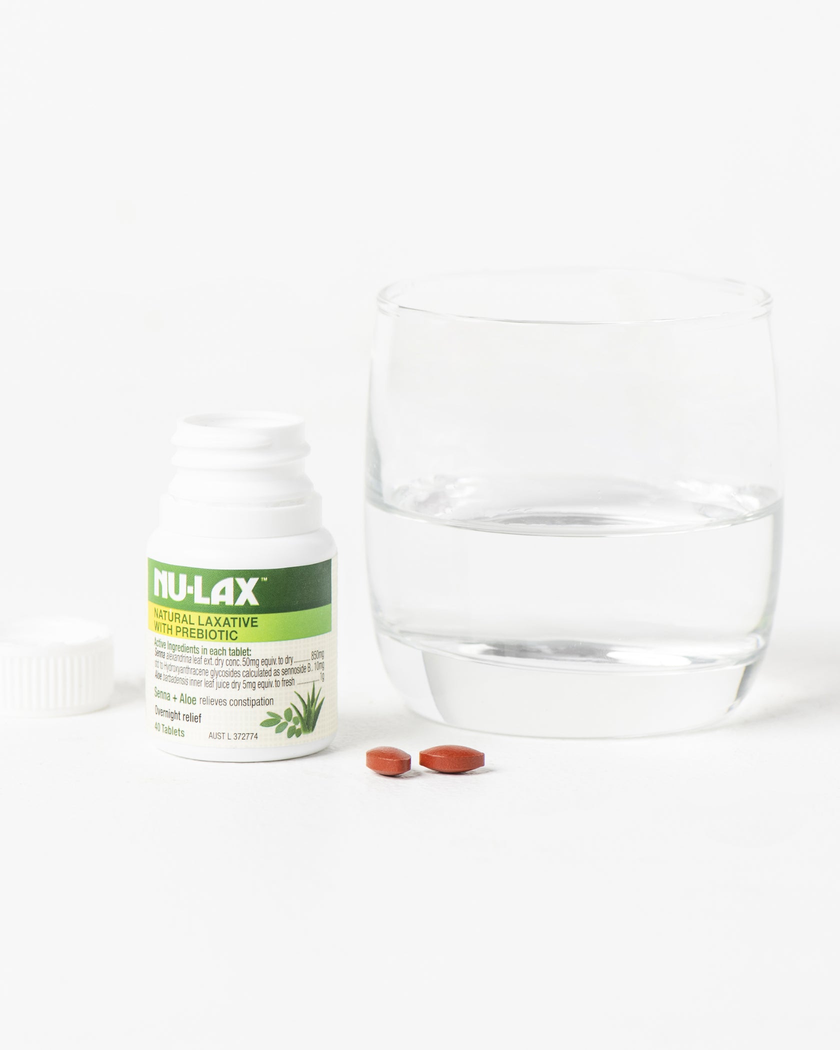 Nu-Lax Natural Laxative with Prebiotic tablets