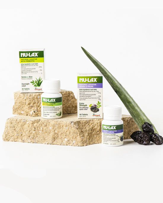 Nu-Lax Natural Laxative with Prebiotic tablets