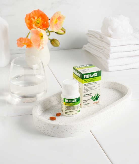 Nu-Lax Natural Laxative with Prebiotic tablets