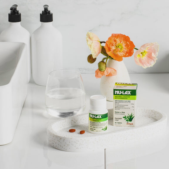 Nu-Lax Natural Laxative with Prebiotic tablets